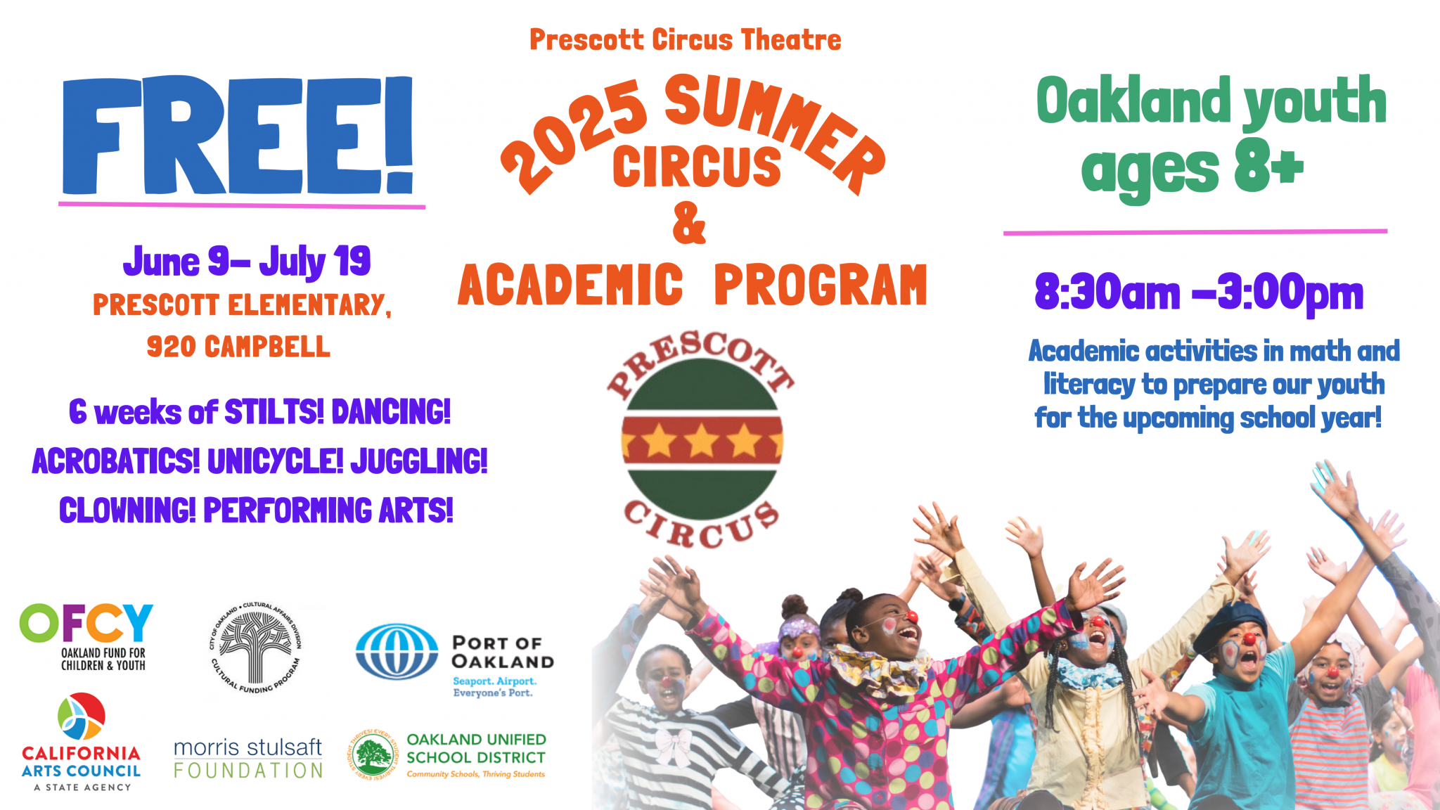 2025 Summer Program, June 9 – July 19 | Prescott Circus Theatre
